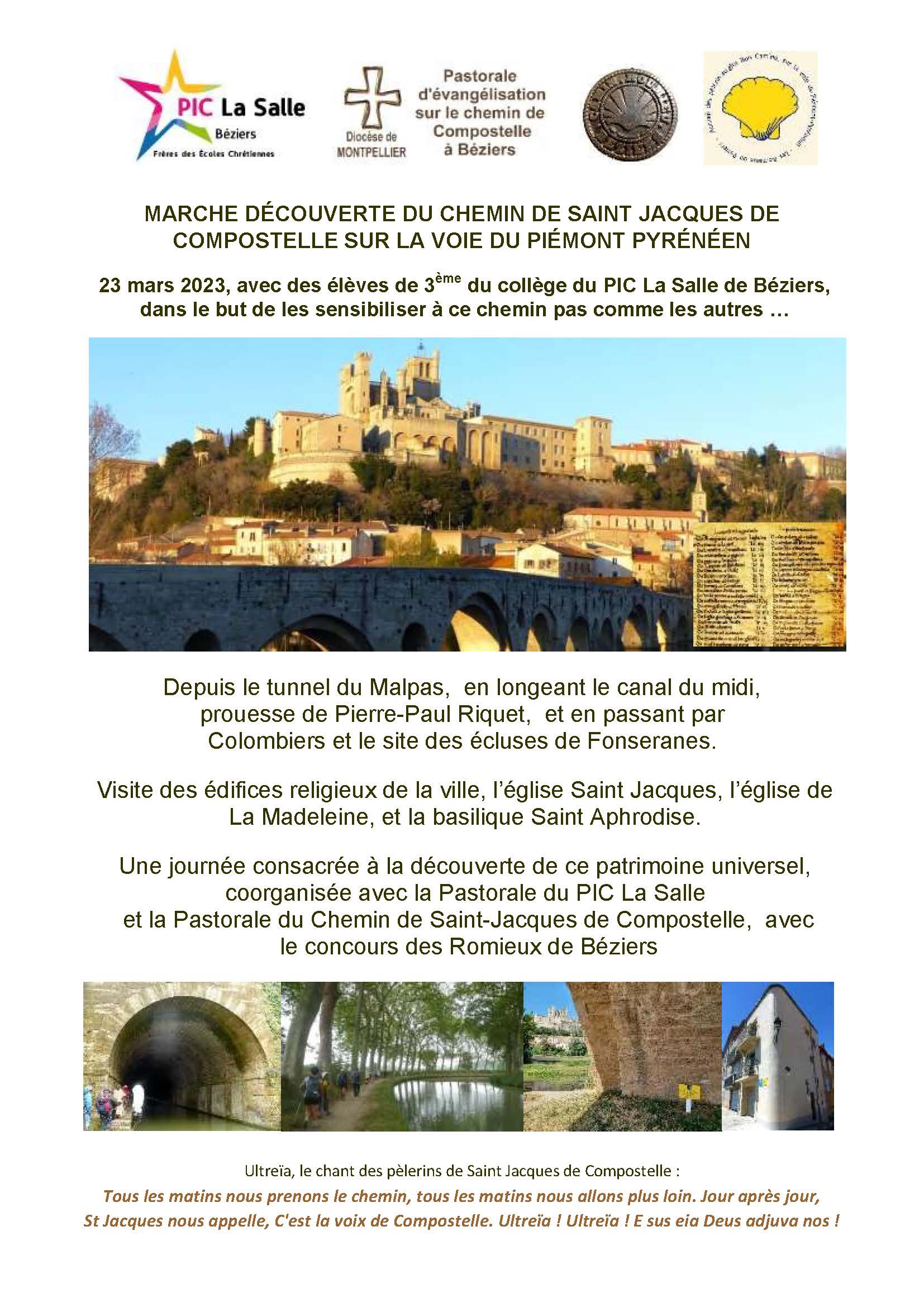 Marche sur le chemin de St Jacques de Compostelle | Béziers Catholique